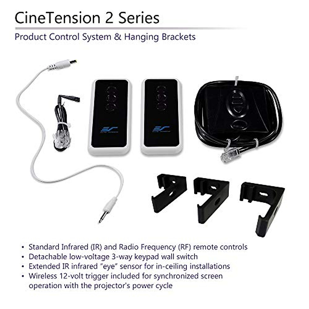 Elite Screens CineTension 2 Projector Screen, 100-inch 16:9, Indoor Electric Motorized Home Theater Automatic Front Projection Movie Office Presentations,TE100HW2-E36| US Based Company 2-Year Warranty