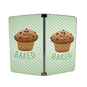 MightySkins Carbon Fiber Skin for Microsoft Surface Duo - Baked | Protective, Durable Textured Carbon Fiber Finish | Easy to Apply, Remove, and Change Styles | Made in The USA