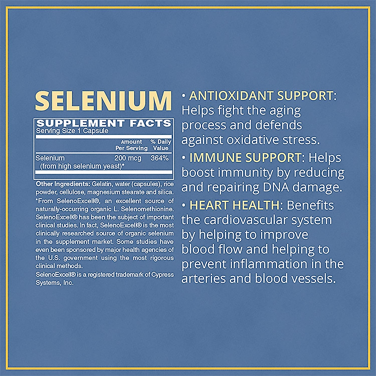 Vitamin Discount Center Selenium 200 mcg, 120 Capsules
