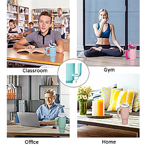 Rzjoke Letter Charm For Stanley Cup 2pcs Pearl Stanley Cup Accessories Charms For Handle, Initial Name Jewelry For Stanley Cup (T)