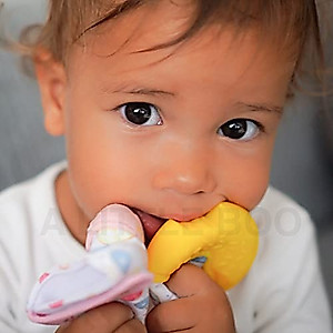 A Little Boo Baby Teething Mitten - Teether Glove - Infants Newborn Teething Toy [2 Pack]