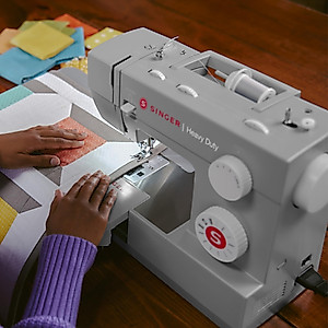 SINGER | 4411 Heavy Duty Sewing Machine With Accessory Kit & Foot Pedal - 69 Stitch Applications - Simple & Great For Beginners