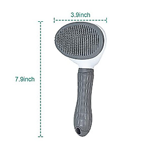 Cat Brush, ELS PET Self Cleaning Dog Brush for Shedding, Dog Grooming Brush Removes Loose Undercoat, Dog Comb with Massage Particles, Cat Dog Hair Brush for Long Haired & Short Haired Dogs, Cats