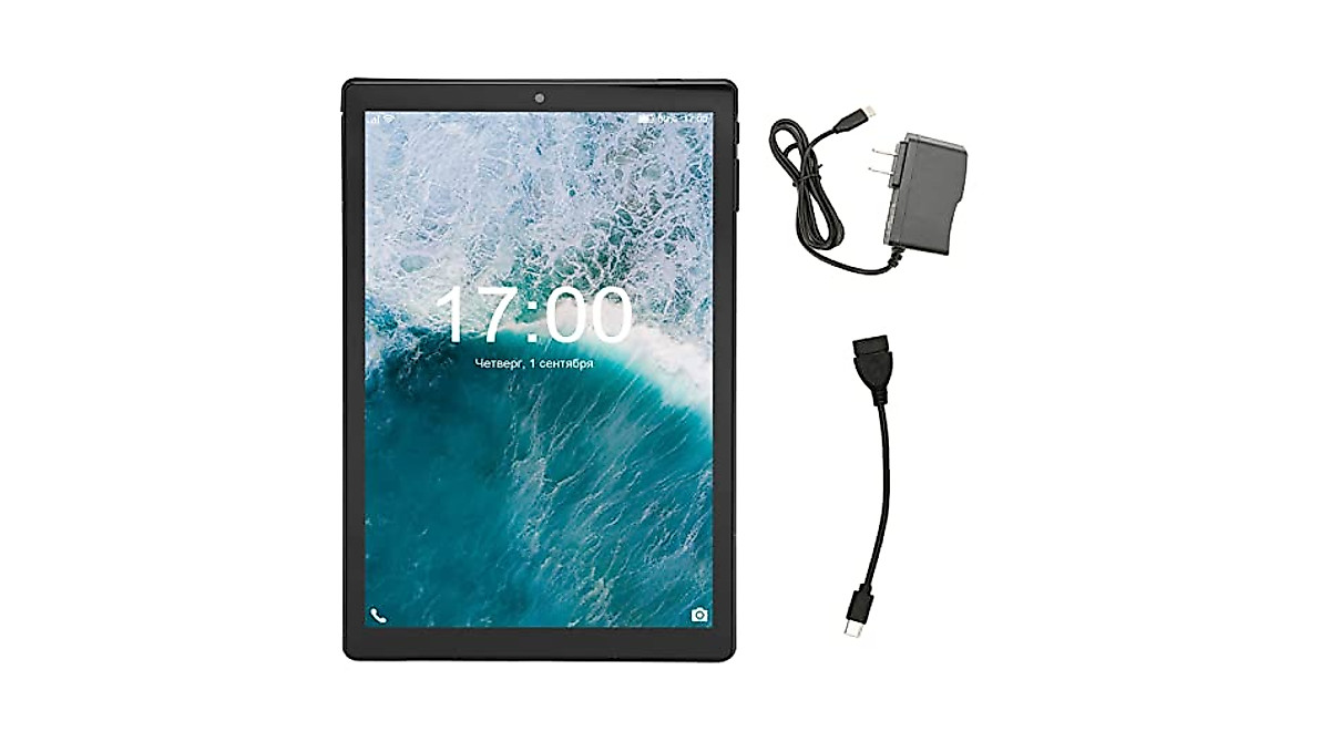 10 Inch Tablet PC with 128GB Expandable Storage and Dual SIM