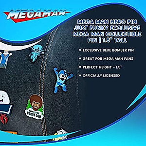 Mega Man Hero Pin | Just Funky Exclusive Mega Man Collectible Pin | 1.5" Tall