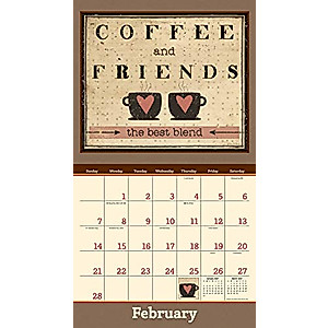 Coffee 2021 Deluxe Wall Calendar