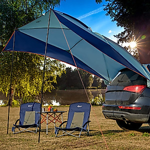 PORTAL Beach Chairs for Adults 2 Pack High Back Low Folding Camping Chair Portable Lightweight with Cup Holder for Travel, Concert, Lawn, Festival, Support 350lbs