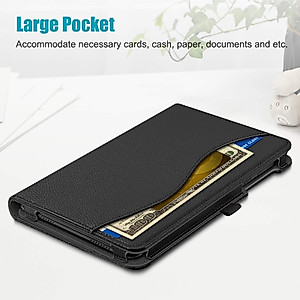 Fintie Case for Alcatel Joy Tab 2 (9032Z) / TCL Tab 8 (9038s) Tablet - [Hands Free] Multiple Angle Viewing Folio Stand Cover with Pocket (Black)