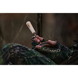 Nomad Mens Fingerless Turkey Glove | Camo Fingerless Hunting Glove, Mossy Oak Shadowleaf, Medium/Large