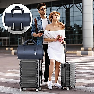 Densata Travel Duffle Bag, 80L Sports Gym Bag Expandable Duffle Backpack Weekender Overnight Bag Carry on Bag