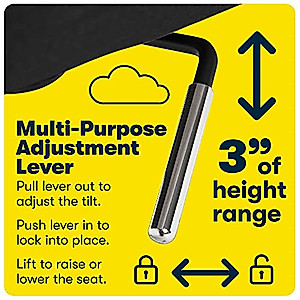 Serta Ashland Ergonomic Home Office Chair with Memory Foam Cushioning Chrome-Finished Stainless Steel Base, 360-Degree Mobility, Charcoal