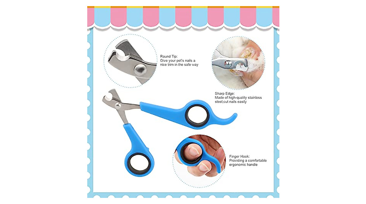 KALAMANDA 6-in-1 Rabbit Grooming Kit w/ Brush & Clipper