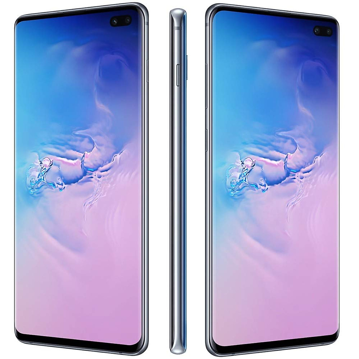 SAMSUNG Galaxy S10+ Plus (128GB, 8GB) 6.4" AMOLED, Snapdragon 855, IP68 Water Resistant, Global 4G LTE (GSM + CDMA) Unlocked (AT&T, Verizon, T-Mobile, Metro) G975U (Prism Blue)