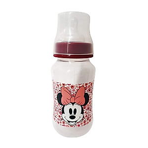 Cudlie Disney Baby Girl 11 oz Pack of 2 Baby Bottles, Minnie Mouse