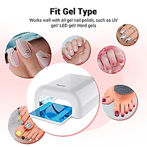 MelodySusie 36W Nail Lamp for Resin, Pro04 Professional Gel Nail Polish Curing Lamp with 3 Timer Setting, Sliding Tray for Manicure Pedicure,Great for Resin,White