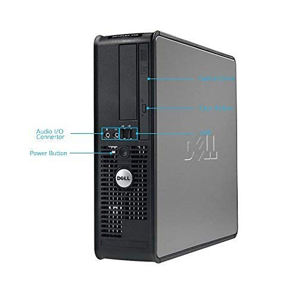Dell OptiPlex, Intel Core 2 Duo 2.9GHz E7500 Processor, 4GB Memory, 500GB Hard Drive, DVD, WiFi, Bluetooth 4.0, Windows 10 Home (Renewed)