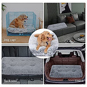 Sycoodeal Dog Bed Mat for Medium & Large Dogs (Grey)