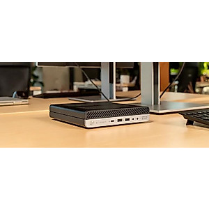 HP EliteDesk 705 G4 Mini Desktop Computer, AMD Quad-Core Ryzen 5 Pro 2400GE 3.2GHz, 8GB RAM, 256GB SSD, Windows 10 Pro (Renewed)