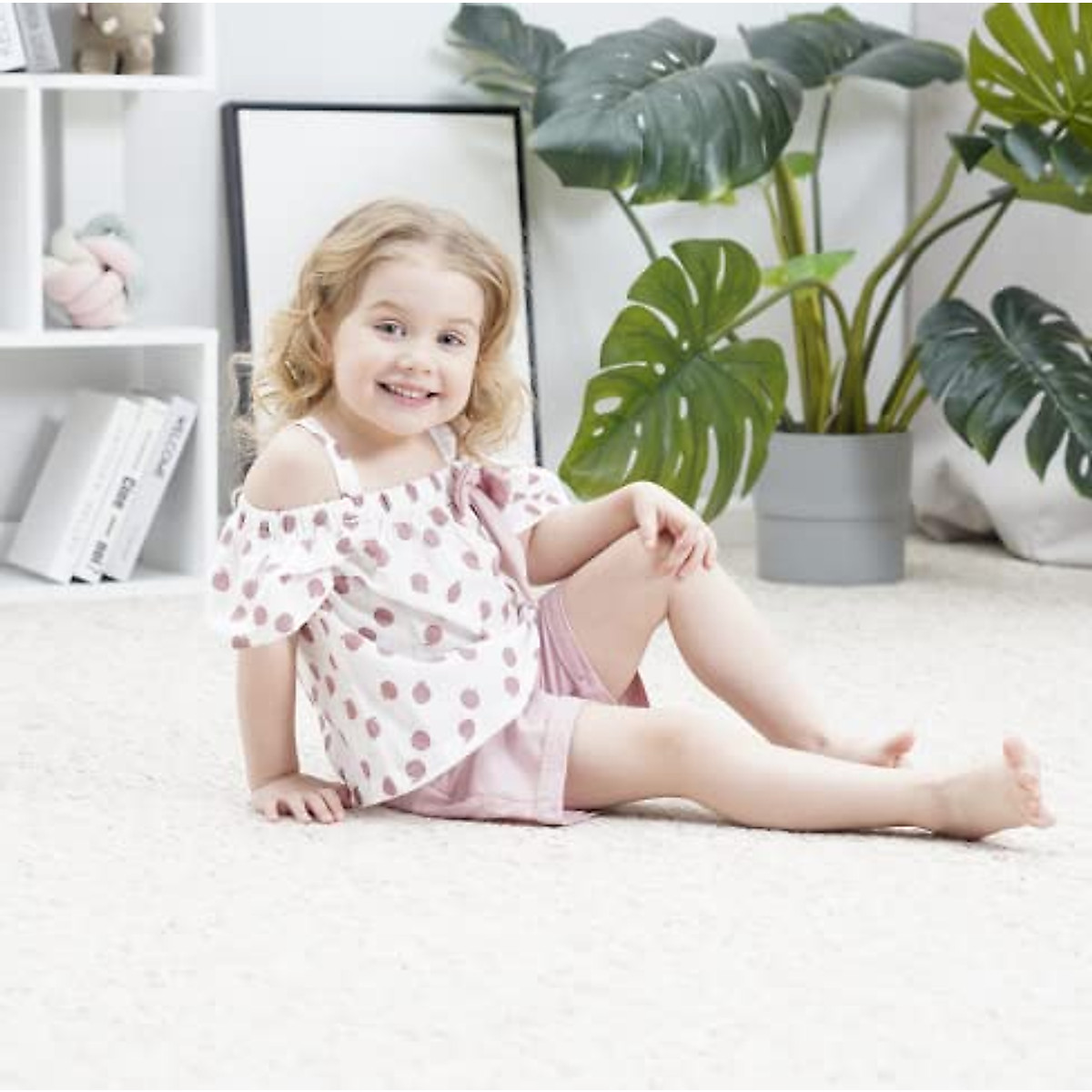 Hipea Toddler Baby Girls Summer Clothes Outfits Ruffle Camisole Spot Dot Tops and Casual Shorts 2-Piece Newborn Girl Clothing Set (2-3T)