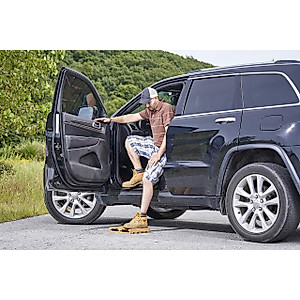 Superio Shoe and Boot Scraper, Outside Shoe Scrubber Brush 10.5 X 14 Inch - Cleans Deep Removes All Outdoor Dirt, Snow, Mud and Sand. Construction, Hiking Cleaner (Wood 1-Pack)