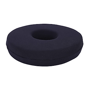 Bed Sore Donut Pillow,25cm Butt Sitting Cushion, Donut Pillow Wheelchair Nursing Bed Sore Pad for Bedridden Patient Elderly Black