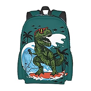 Zisqerts Dinosaur Backpack 16 Inches Lightweight Travel Laptop Backpack