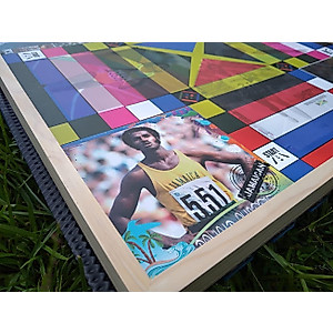 Jamaican Ludo Legendary Athletes Edition | 24in x 24in Board Game | Family Game Night Activity | Fun Easy Multi-Player Entertainment (Ludi/Ludy/Loodi)