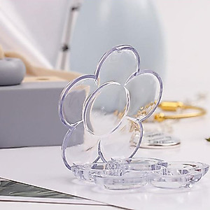 Beaupretty 10PCS Clear Empty Eyeshadow Palette Makeup Organizer Eyeshadow Storage Box Case Lipstick Pigment Palette Tray