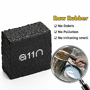 A11N SPORTS 3-Pack Pickleball Paddle Eraser - Quick Stain Removal and Spin Restoration - Black/Green/Mix Colors