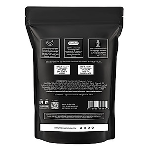 Aromasong Muscle Recovery Bath Soak with Dead Sea Salt, OptiMSM, Magnesium Flakes & Essential Oils for Post Workout Soreness - Made in USA - 14 oz. Bag Bath Salt for Pain Relief.