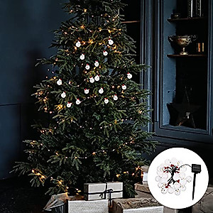 ibasenice Solar Ground Stake Light Outdoor Lights Snowman Landscape Lights Waterproof Led Pathway Lights Home Garden Outdoor Pathway Landscape Decor