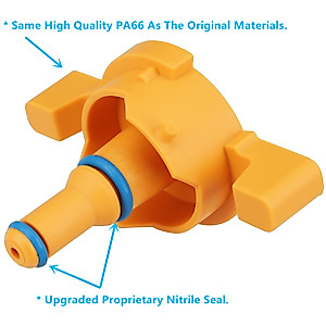 Dsnaduo 2PCS Fuel Filter Housing Drain Plug, Fuel Drain Valve, Diesel 6.7L Billet HFCM Fuel Water Separator Drain Plug Fit Ford Super Duty F250 F350 2017-2022 Replace HC3Z-9J305-A, HC3Z9J305A