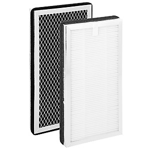 Flintar True HEPA Replacement Filter, Compatible with MA Air Purifier 15 Series, 3-in-1 Pre-filter, H13 True HEPA and Activated Carbon Filter Set (2-Pack)