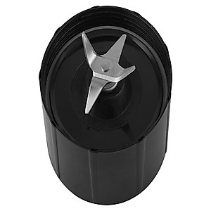 CWCJHD Black Single-Serve Blender with 1 Travel Lid, 16 oz, New Black