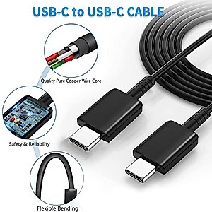 45W Super Fast Charger Type C for Samsung Charger Fast Charging, USB C Android Phone Charger for Samsung Galaxy S23 Ultra/S23/S23+/S22/S22 Ultra/S22+/Note 20/Note 10/S20/S21/S10/S9, Galaxy Tab S8/S7