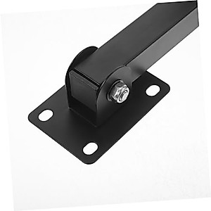 HOMSFOU 1 Set Home Supplies Wall-Mounted Router Rack Stainless Steel Router Storage Holder Black Camera Bracket