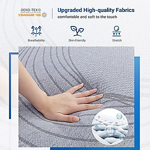 Avenco California King Mattress, 10 Inch Cal King Size Mattress in a Box with Gel Memory Foam & Breathable Cover, Pressure Relieving, Medium Firm Supportive, CertiPUR-US Certified
