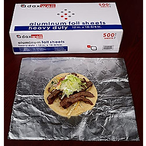 Daxwell Aluminum Heavy Duty Foil Interfolded Pop-Up Sheets, 12" x 10.75", J10003028 (3,000; 6 Boxes of 500)