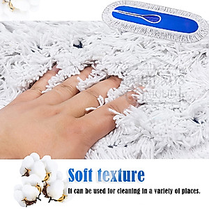 Large Mop Head 24" Industrial Strength Ultimate Cotton Floor Dust Mop Refill, Commercial Cleaner Mop Head Replacement, Dust Mops for Home, Industrial Use - Fit for Standard Size Mop Frame (2)