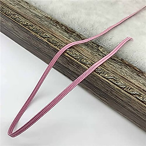 GMMDXD 3/10/15/20/25mm 5yards Elastic Ribbon Fold Over Spandex Elastic Band for Sewing Lace Trim Waist Band Garment Accessory (Color : 05 15mm)