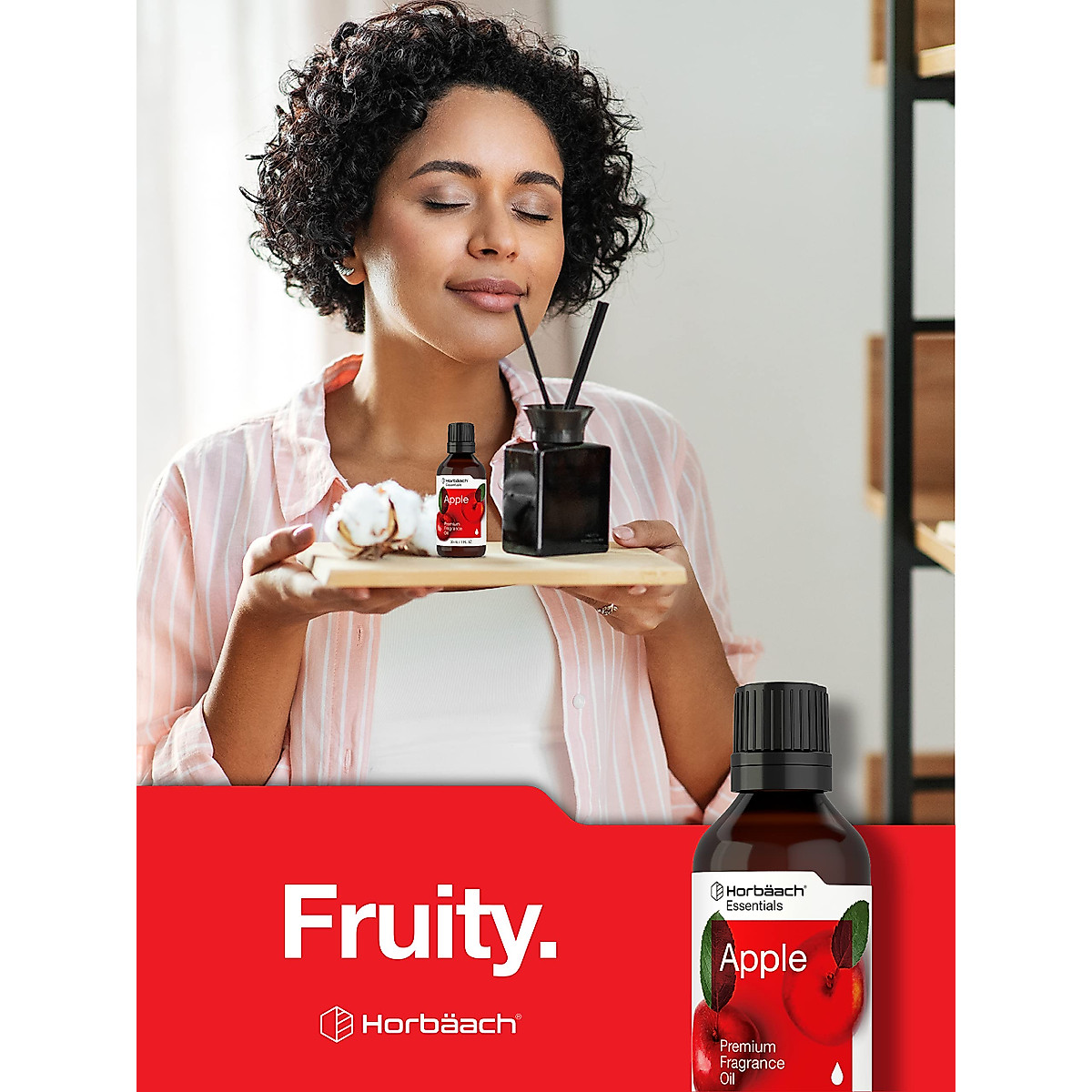 Horbäach Apple Fragrance Oil | 1 Fl Oz (30ml) | Premium Grade | for Diffusers, Candle and Soap Making, DIY Projects & More