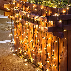 woohaha Solar Fairy String Lights Outdoor Waterproof, 72ft 200LED Updated Version Solar Powered Starry String Lights for Christmas Patio Garden Party(warmwhite)