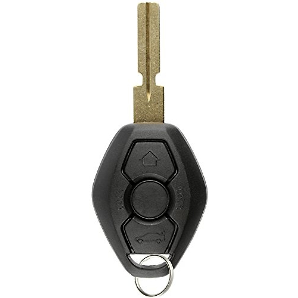 KeylessOption Keyless Entry Remote Control Car Key Fob Notch Style Replacement for BMW LX8 FZV