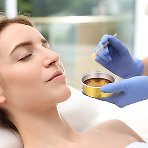 50 Pieces Wax Melting Bowl Mini Wax Aluminium Melting Bowls Wax Bean Melting Bowl Wax Aluminum Foil Bowl Bean Aluminum Foil Bowl Hair Removal Tool Container for Hair Removal