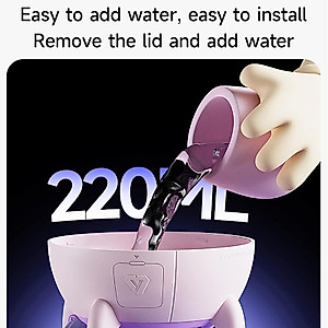 Humidifiers for Bedroom Kids Nursery,Mini Cool Mist humidifier,Baby Diffuser with Nightlight,Small Cute Ultrasonic Quiet Plant Humidifiers, Auto-Shut Off,for Home Office,BPA Free