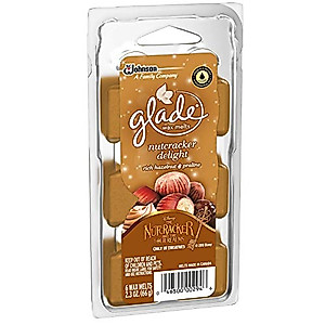 Glade Wax Melts Air Freshener - Holiday Collection 2018 - Nutcracker Delight - Net Wt. 2.3 OZ (66 g) Per Package - Pack of 2 Packages