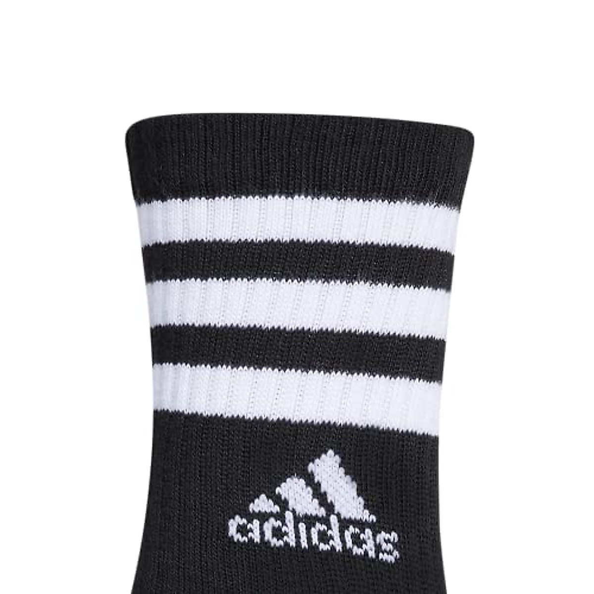 adidas Kids-Boy's/Girl's Mixed Graphic Athletic Cushioned Crew Socks (6-Pair), White/Onix Grey/Black, Large