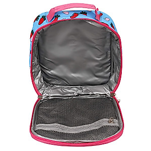 J World New York Kids' Duo Rolling Backpack with Lunch Box Set, Strawberry, One Size