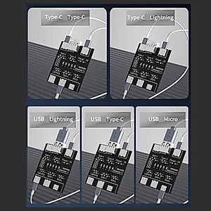 OWLEEN DT3 Data Board USB Cable Tester for iOS Android Type-C Short Circuit On-Off Switching Board Repair