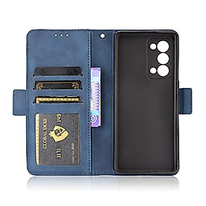 Card Slot Case for Oppo Reno 6 Pro+ /Plus 5G Stand Flip Case Cover for Oppo Reno 6 Pro+ /Plus 5G Retro Magnetic Phone Shell Wallet Phone case with Card Slots